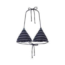 Tom Tailor Damen Gestreiftes Bikini-Top, blau, Gestreift, Gr. 40