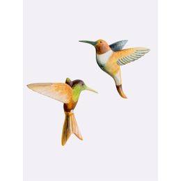HEINE HOME Wanddeko, Natur, Gr. H/B/T ca. 32/27/2,5+31/32/2,5 cm, Wanddeko, Material: Albasia