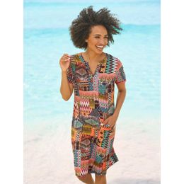 Heine Damen Jerseykleid, Orange, Gr. 34, Shirtkleider, Material: Viskose