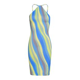 OW Collection Kleid 'MIA' Damen Größe 34 blau / gelb / limette
