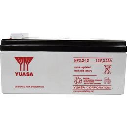 Yuasa NP3.2-12 NP3.2-12 Bleiakku 12 V 3.2 Ah Blei-Vlies (AGM) (B x H x T) 134 x 64 x 67 mm Flachstecker 4.8 mm Wartungsfrei