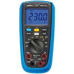 METRIX MTX 204 Hand-Multimeter digital Grafik-Display CAT III 600 V Anzeige (Counts): 6000