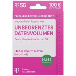 Telekom Magenta Mobil Max Prepaid-Karte ohne Vertragsbindung