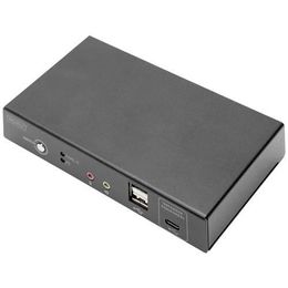 Digitus DS-12901 2 Port KVM-Umschalter HDMI Tastatur, USB 1920 x 1080 Pixel, 1920 x 1200 Pixel, 1920 x 1280 Pixel, 1920 x 1440 Pixel, 2560 x 1080 Pixel, 2560 x