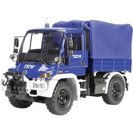 Carson Modellsport MB Unimog U300 THW 1:12 RC Modellauto Elektro Einsatzfahrzeug 100% RtR 2,4 GHz inkl. Akku, Ladegerät und Senderbatterien