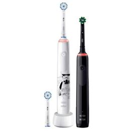 Oral-B Pro 3000 Star Wars Familiy Edition 760505 Elektrische Kinderzahnbürste, Elektrische Zahnbürste Rotierend/Oszilierend/Pulsieren Weiß, Schwarz