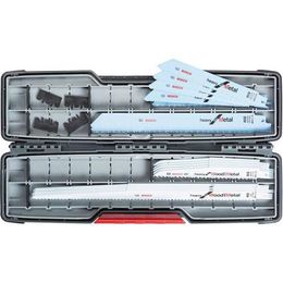 Bosch Accessories 2607010997 Säbelsägeblatt-Set Demolition, Heavy for Wood and Metal in Tough Box, 16-teilig Sägeblatt-Länge 300 mm 1 Set