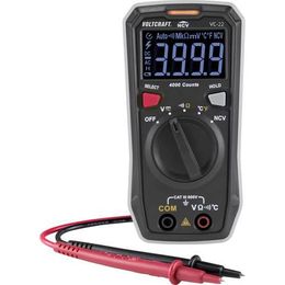 Voltcraft VC-22 Hand-Multimeter kalibriert (ISO) digital CAT III 600 V Anzeige (Counts): 4000