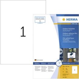 Herma 9501 Folien-Etiketten 210 x 297 mm Polyethylenfolie Weiß 50 St. Permanent haftend Farblaserdrucker, Laserdrucker, Farbkopierer, Kopierer, Handbeschriftung