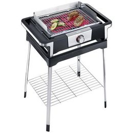 Severin 8117 Elektro Grill 2 Grillzonen Schwarz, Silber