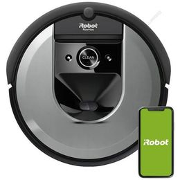 iRobot Roomba i7150 Saugroboter Silber, Schwarz App gesteuert, Sprachgesteuert, kompatibel mit Amazon Alexa, kompatibel mit Google Home