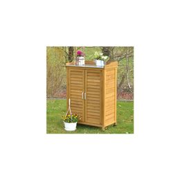 dazikemo Gartenschrank braun