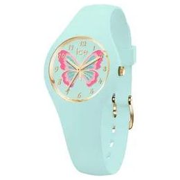 Ice Watch Quarzuhr ICE-WATCH "ICE fantasia - Butterfly Extra small 3H" Armbanduhren blau (hellblau) Kinder Armbanduhr, Kinderuhr, Mädchenuhr, Schmetterling, Schulanfang