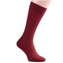 Pantherella Merino-Socken, 39-40 - Rot, aus Schurwolle