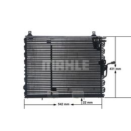 Mahle Kondensator, Klimaanlage für MERCEDES-BENZ A1248300570 1248301370 A1248301370 AC 150 000S