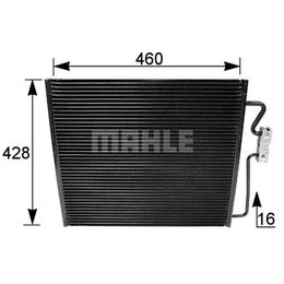 Mahle Kondensator, Klimaanlage für BMW 8373924 8391126 64538373924 AC 154 001S