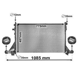 Van Wezel Kühler, Motorkühlung mit Zubehör für RENAULT OPEL NISSAN 21400-00Q2B 95507805 4419452 43002560