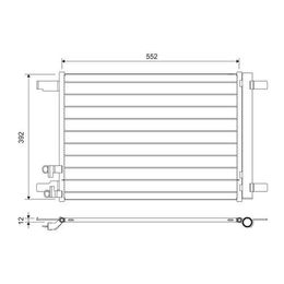 Valeo Kondensator, Klimaanlage für SKODA VW SEAT CUPRA AUDI 5WA816411A 5Q0816411BC 822707