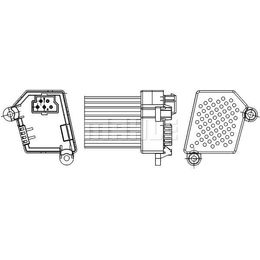 Mahle Regler, Innenraumgebläse 5-polig für BMW (BRILLIANCE) 64118364173 6920365 64116929486 ABR 33 000S