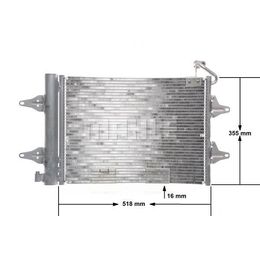 Mahle Kondensator, Klimaanlage für SKODA VW SEAT CUPRA AUDI 6Q0820411B 6Q0820411A 5Z0820411E AC 359 000S