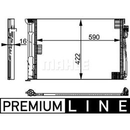 Mahle Kondensator, Klimaanlage BEHR HELLA SERVICE *** PREMIUM LINE für BMW (BRILLIANCE) 9122825 64509122825 2282939 AC 344 000P