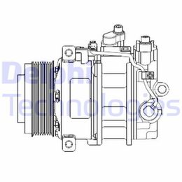 DELPHI Kompressor, Klimaanlage für MERCEDES-BENZ 0012308311 A0022305311 A0012308311 CS20378