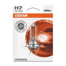 Osram Original H7 12V Einzelblister Glühlampe, Fernscheinwerfer,Glühlampe, Hauptscheinwerfer,Glühlampe, Nebelscheinwerfer,Glühlampe, Tagfahrleuchte,Gl