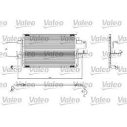 Valeo Kondensator, Klimaanlage für SKODA VW SEAT (FAW) AUDI VAG 1J0820413B 1J0820413A 1J0820411N 817244