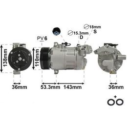 Van Wezel Kompressor, Klimaanlage 12V für BMW 9145352 64526918751 64526908660 0600K321