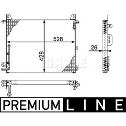 Mahle Kondensator, Klimaanlage BEHR HELLA SERVICE *** PREMIUM LINE für MERCEDES-BENZ A1078301770 1078301770 AC 656 000P