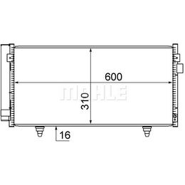 Mahle Kondensator, Klimaanlage für SUBARU 73210SC003 73210SC001 73210SC012 AC 718 000S