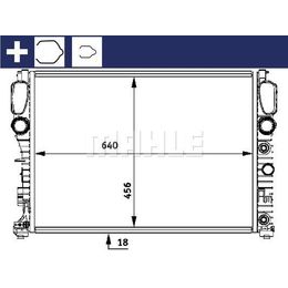 Mahle Kühler, Motorkühlung für MERCEDES-BENZ (BBDC) A2115000102 2115000102 CR 512 000S