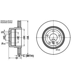 ATE Bremsscheibe PowerDisc hinten rechts links belüftet 320,0mm für BMW 34216763345 24.0320-0213.1