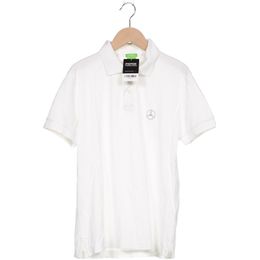 BOSS Green Herren Poloshirt, weiß, Gr. 48