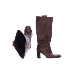 Massimo Dutti Damen Stiefel, braun, Gr. 37