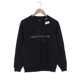 Calvin Klein Jeans Damen Sweatshirt, schwarz, Gr. 36