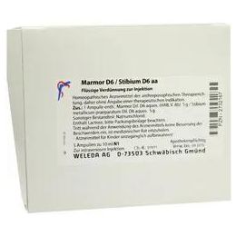 Weleda Marmor D 6/stibium D 6 aa Ampullen 5X10 ml