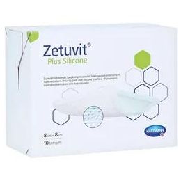 Zetuvit Plus Silicone steril 8x8 cm 10 St