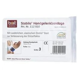 Bort Stabilo Handgelenkbandage Gr.3 blau 1 St