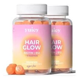 yuicy® Biotin Gummies 10mg Hair Glow Haarvitamine Für Haarwachstum 120 St