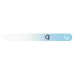 BECKER-MANICURE Glasfeile blau 9 cm Köcher blau 1 St