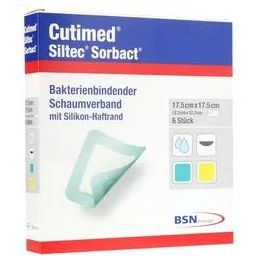 BSN Medical Cutimed Siltec Sorbact B PU-Verb.17,5x17 6 St