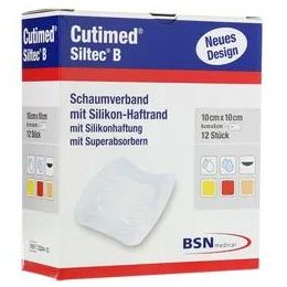 BSN Medical Cutimed Siltec B Schaumverb.10x10 cm m.H 12 St