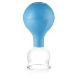 pulox Schröpfglas aus Echtglas blau 40mm 1 St