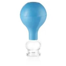 pulox Schröpfglas aus Echtglas blau 32mm 1 St