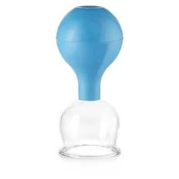 pulox Schröpfglas aus Echtglas blau 52mm 1 St