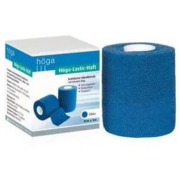 Höga-lastic-haft Binde 8 cmx5 m blau 1 St