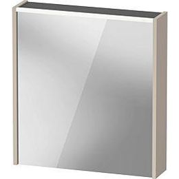 Duravit SPS m.LED Bel., Tür 1,Türa. R, DC7105R91910000 650x700 mm, Taupe Matt, mit Beleuchtung und Steckdose