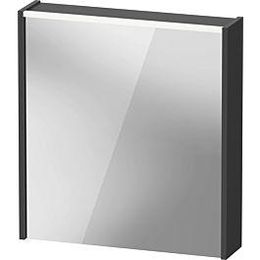 Duravit D-Code Spiegelschrank DC7105R49491000 650x700 mm, Graphit Matt, mit Beleuchtung und Steckdose E