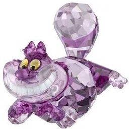 Dekofigur Swarovski "Kristallfigur Sammelfigur Alice Cheshire Cat Grinsekatze, 5668073", bunt (pink, lila, weiß, gelb, schwarz), Dekofiguren, B/H: 6,3cm x 5,4cm, Grinsekatze, Swarovski Kristall, Swarovski Kristall, B:6,3cm H:5,4cm